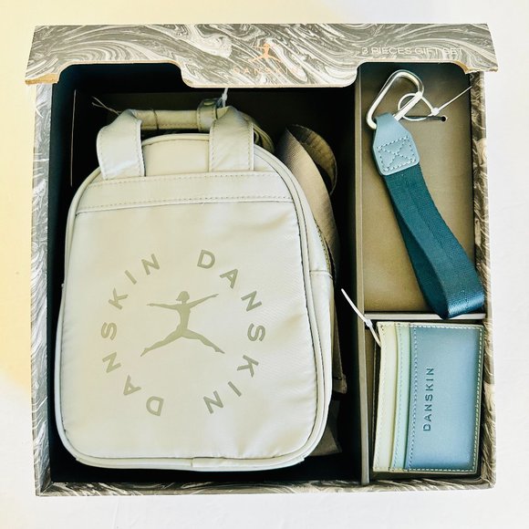 Danskin | Bags | Danskin Sage Small Backpack Card Case Key Chain ...